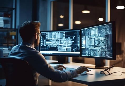 Retrato Fotográfico De Um Desenvolvedor De Software Fazendo Programação