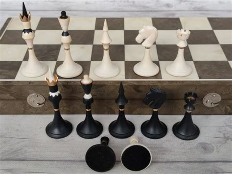 Olympic Soviet Chess Set Vintage 80s Chess Set Set Vintage Chess