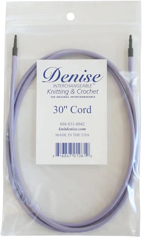 بند بلند بافتنی و قلاب بافی قابل تعویض سوزن دنیس، 30 اینچ، اسطوخودوس