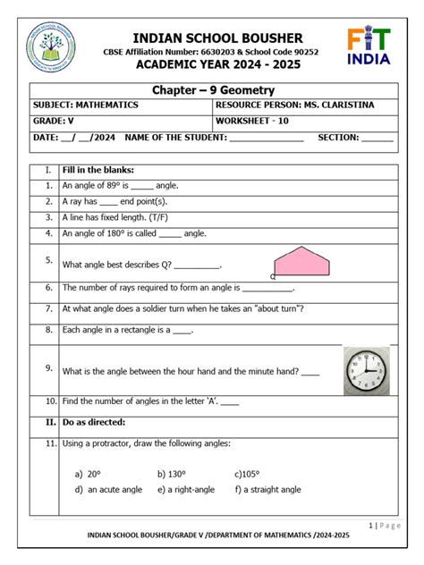 Geometry Work Pdf