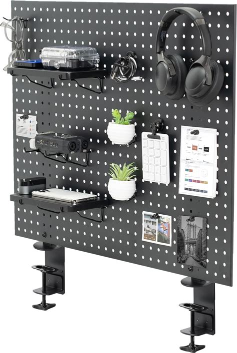 Vivo Black Clamp On 30 X 24 Inch Desk Pegboard Pp Dk30b 1 Steel