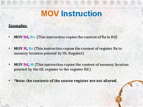 Understanding Assembly Language Instruction A Microprocessor Executes Instructions