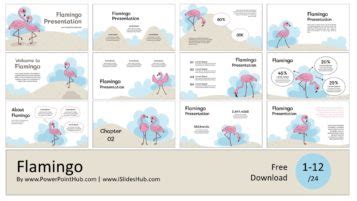 Free Flamingo PowerPoint Template