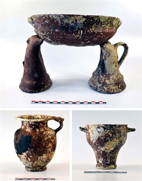 Selection Of Pottery Recovered From The Shipwreck Site Photo M