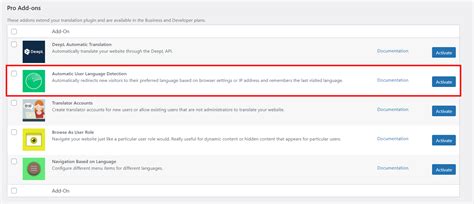 Automatic User Language Detection Translatepress