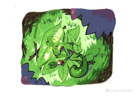 [oc] Cosy Slices Of Life 3 Treecko Gouache R Pokemonart