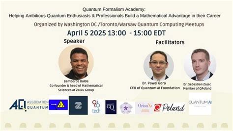 Quantum Formalism Academy Helping Ambitious Quantum Enthusiasts Sat Apr 5 2025 1 00 Pm