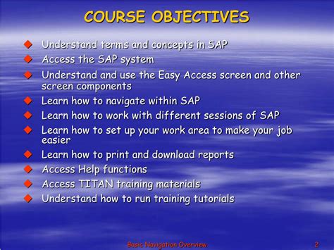 Ppt Sap Basic Navigation Powerpoint Presentation Free Download Id