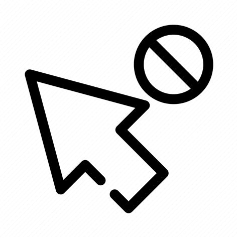 Pointer Cursor Forbidden Dont Clicker Icon Download On Iconfinder