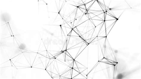 Abstract Digital Connection Made Of Dots And Lines Technology Background Network Connection