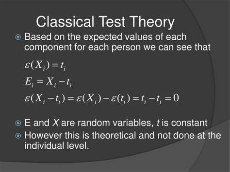 Ppt Classical Test Theory And Reliability Powerpoint Presentation Free Download Id5048