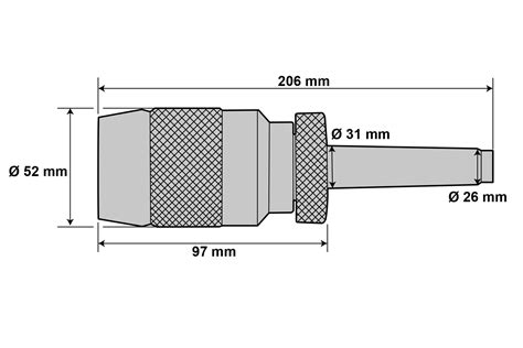 Vorschau Paulimot 1515 Präzisions Bohrfutter 1 16 Mm Mk4 M16 Zeichnung 4
