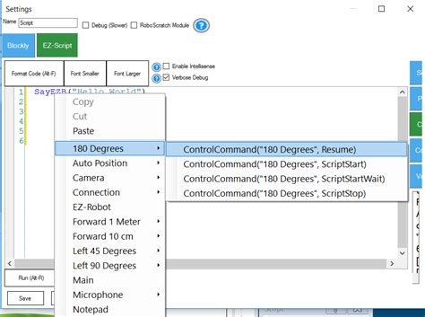 ControlCommand EZ Robot