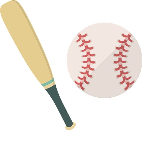 Baseball Ball And Bat Set Vector Svg Icon Svg Repo