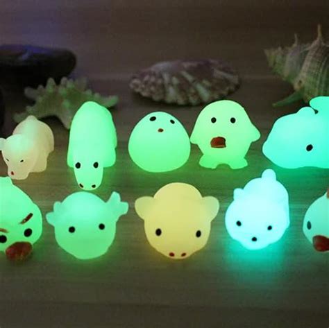 Sawkirp Darshraj Glow In The Dark Mini Squishy Animal Toys Kawaii