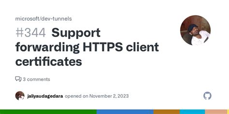 support forwarding client certificates · issue 344 · microsoft