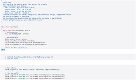 Solved INSTRUCTIONS Create A Class From The Following Chegg