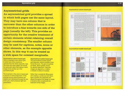 Asymmetrical Grid Graphic Design Photography Typography Grid