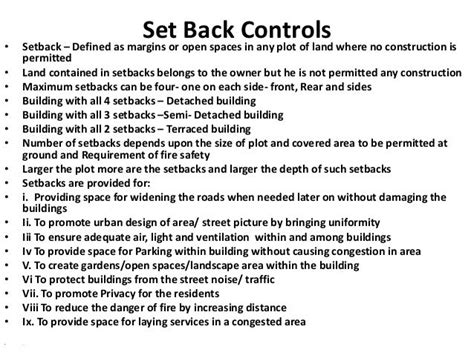 What Are Development Controls