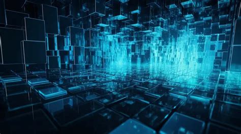 Mesmerizing 3d Technology Texture Illuminated By Lustrous Blue Light