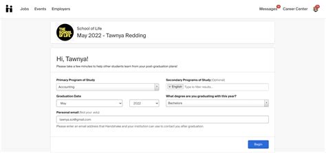 First Destination Survey Fds Testing Guide Handshake Help Center