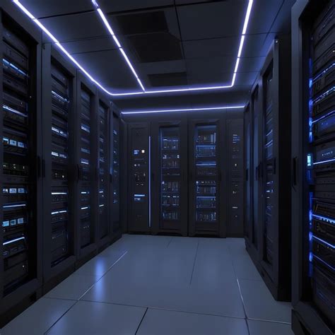 Server Room Hosting Servers High Tech Networking Machines Crypto Mining Servers Premium Ai