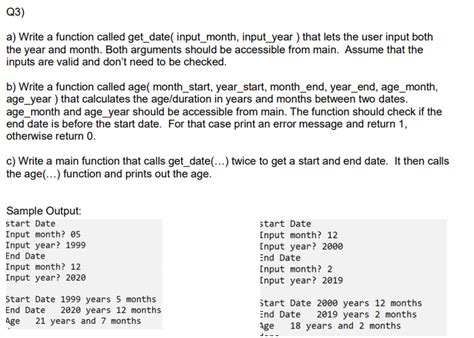 solved q3 a write a function called get date input month