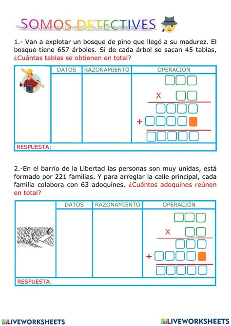 Problemas De Multiplicación Online Exercise For 5to Grado Egb Math