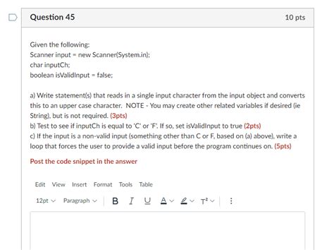 Solved Given The Following Scanner Input New Chegg Com