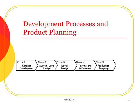 PPT Development Processes And Product Planning PowerPoint Presentation ID