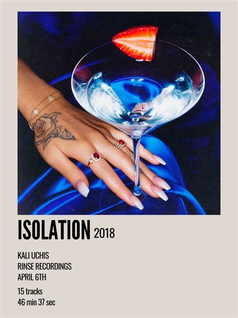 Isolation Poster Kali Uchis Music Album Covers Wall Lyrics