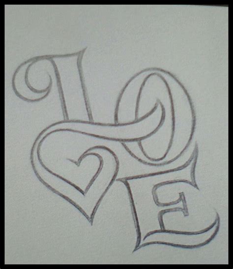 Pencil Drawing I Love You At Sheila Creighton Blog