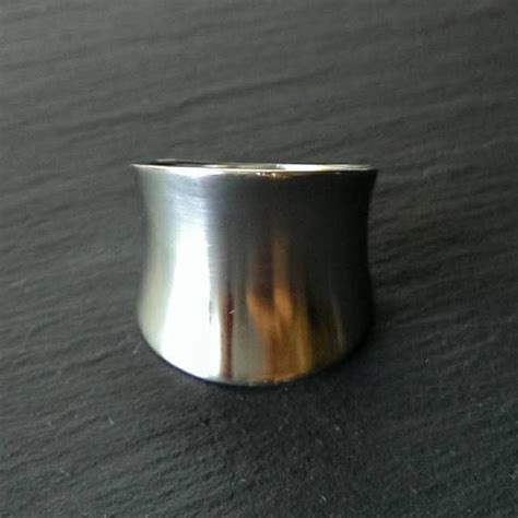 Ginni Double Band Onyx Gold Ring Moon And Milk Silver Rings Simple