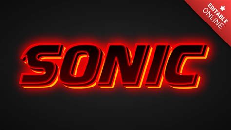 Sonic Fire Font Text Effect Generator