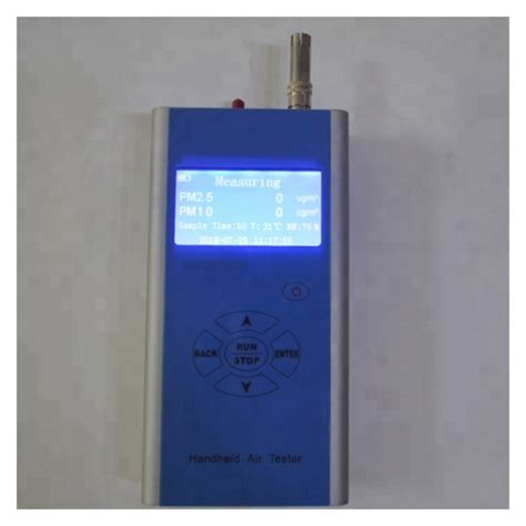 Handheld Portable Particle Counter Pm2 5 Pm10 Unit Microgram Cubic Meter Air Quality Testing