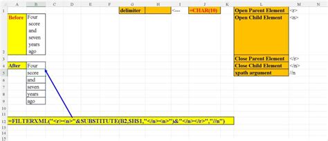 Split A Multi Line Cell Using Filterxml Meni Porat