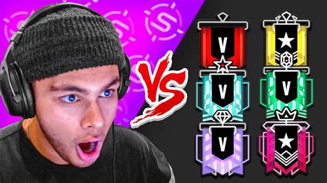 I 1v1’d EVERY RANK in SIEGE - YouTube
