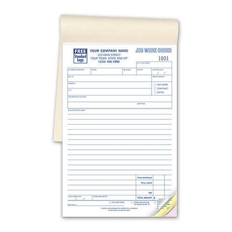 Tree Removal Work Order DesignsnPrint