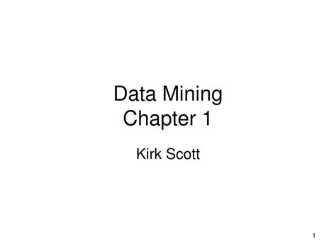 PPT Data Mining Chapter PowerPoint Presentation Free Download ID