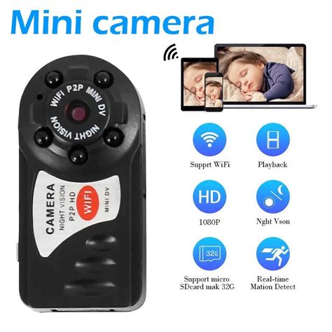 Q7 Hd Mini Wifi Camera Wireless Dv Dvr Ip Camera Mini Video Camcorder Recorder Infrared Day And