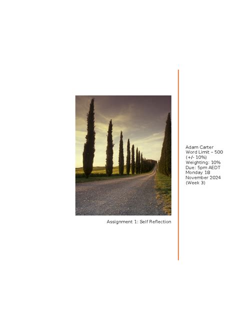 Assignment 1 Self Reflection Car10001 Assignment 1 Self Reflection Adam Carter Word Limit