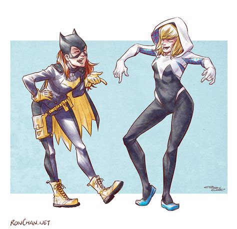 The Other Side Blog Zatannurday Spider Gwen And Batgirl