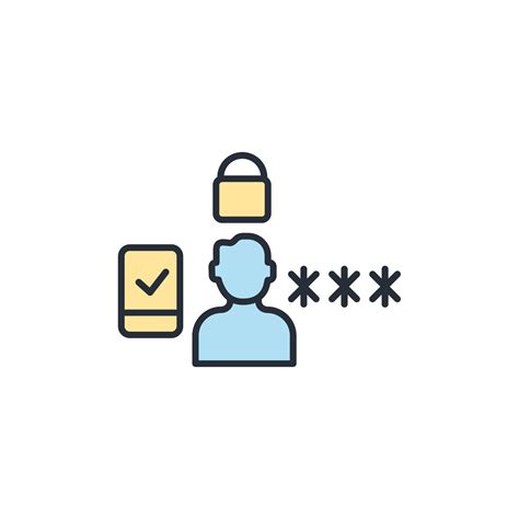 Two Factor Authentication Icons Symbol Vector Elements For Infographic
