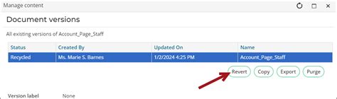 Purging Or Restoring Deleted Content Records
