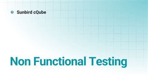 Non Functional Testing Sunbird CQube