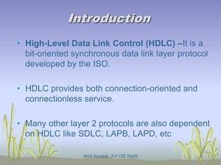 HDLC Basic Protocols PPTX