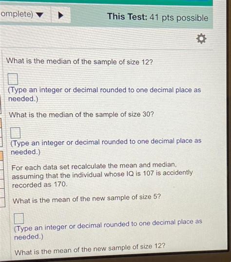 solved b for each data set compute the mean and median what