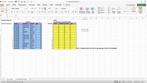 1 ﻿transform The Variables And Presented In The