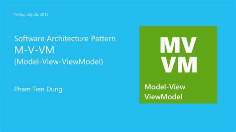 pdf giới thiệu nhanh về mô hình mvvm model view viewmodel
