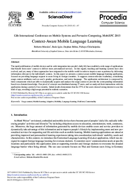 pdf context aware mobile language learning